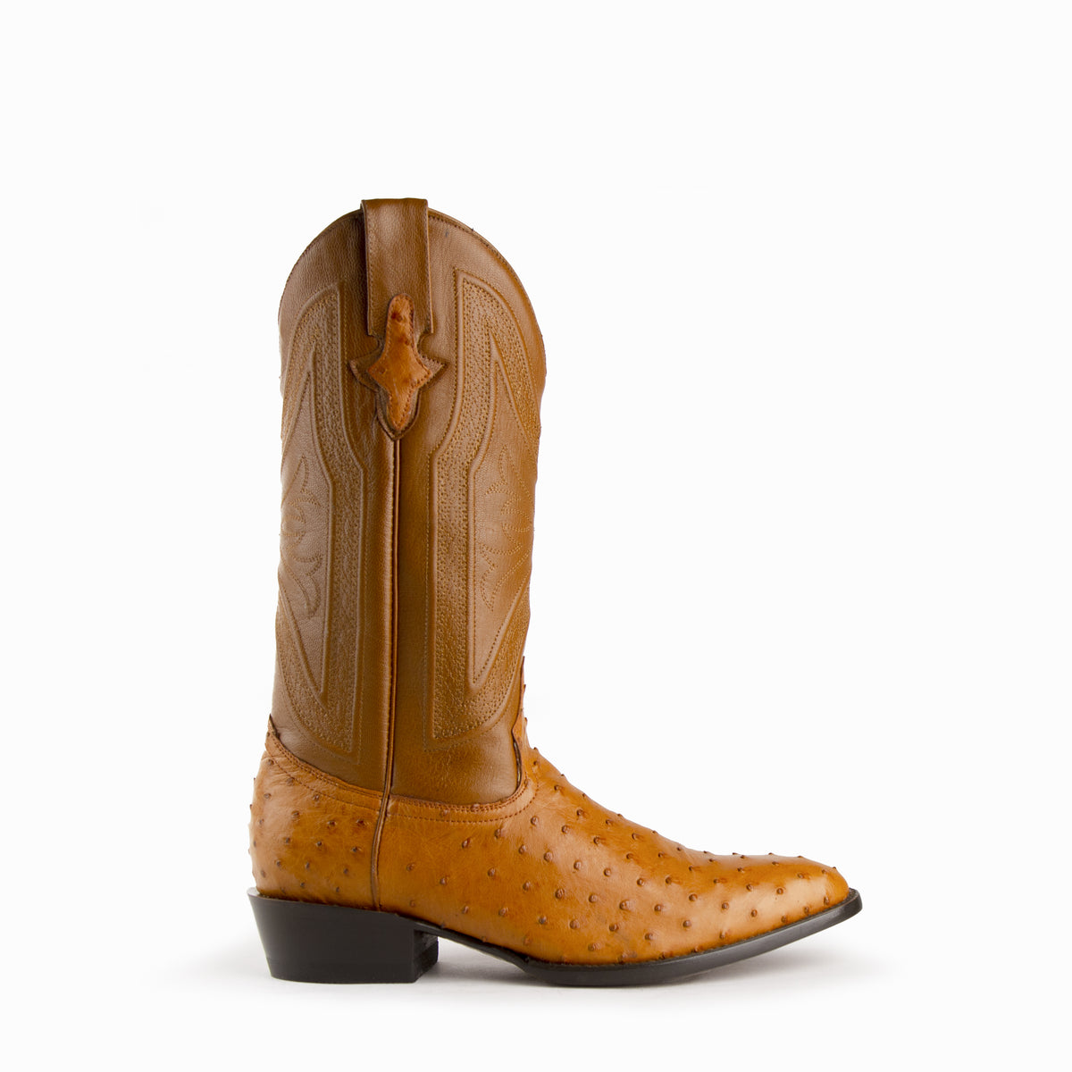 "Colt" Cognac Leather Medium Round Toe Western Boot | Ferrini Boots ...