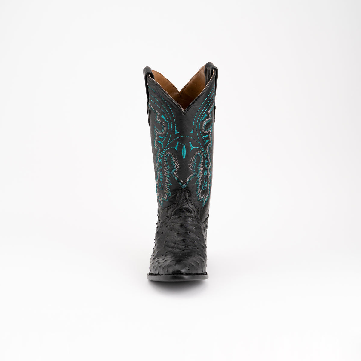 "Colt" Black Leather Medium Round Toe Western Boot | Ferrini Boots ...