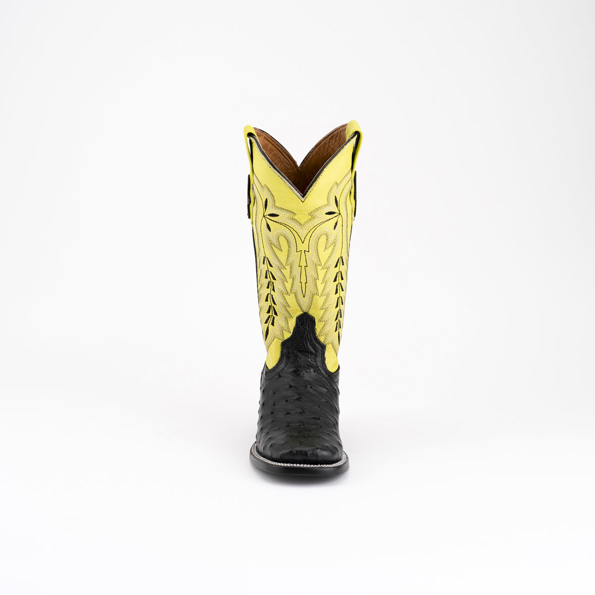 "Colt" Black Leather Medium Round Toe Western Boot | Ferrini Boots ...